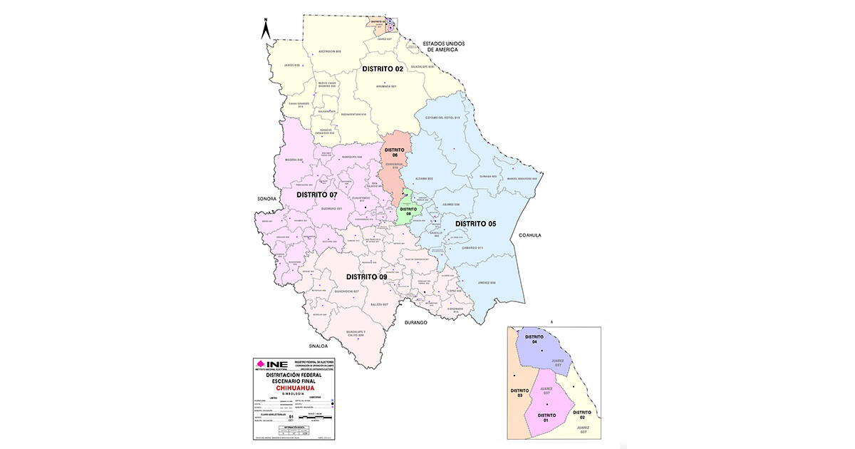 Modifica INE mapa electoral de Chihuahua: distrito 2 y 3 de Juárez ...