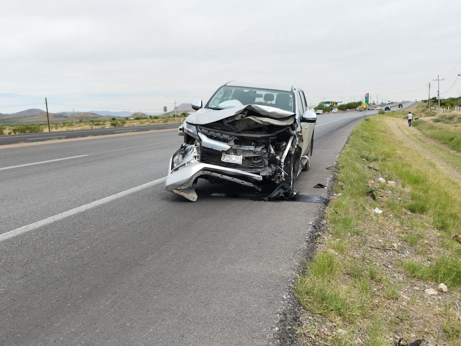 Choque deja persona lesionada en carretera Chihuahua a Delicias - Norte De Chihuahua