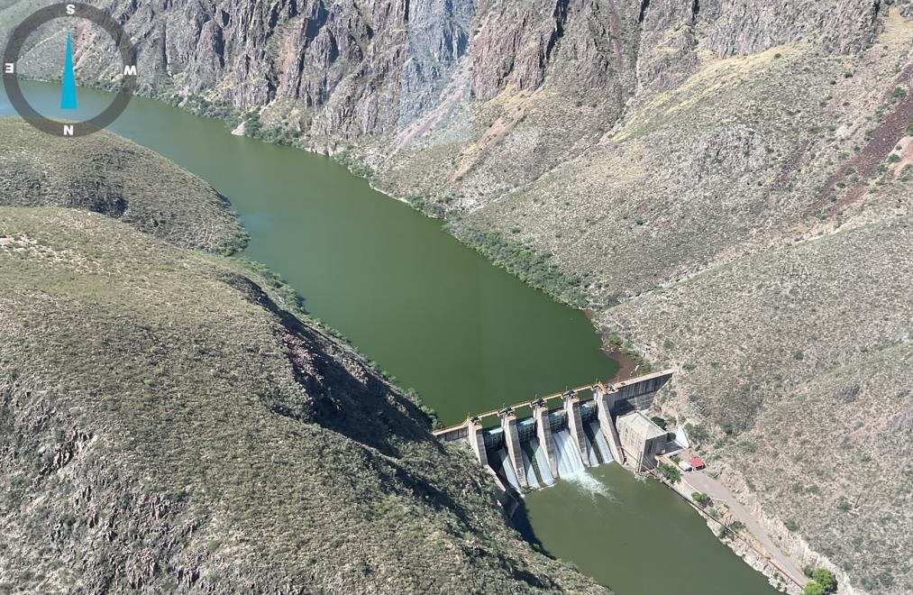 Sobrevuelan La Boquilla y cuenca del Conchos para revisar niveles de agua - Norte De Chihuahua