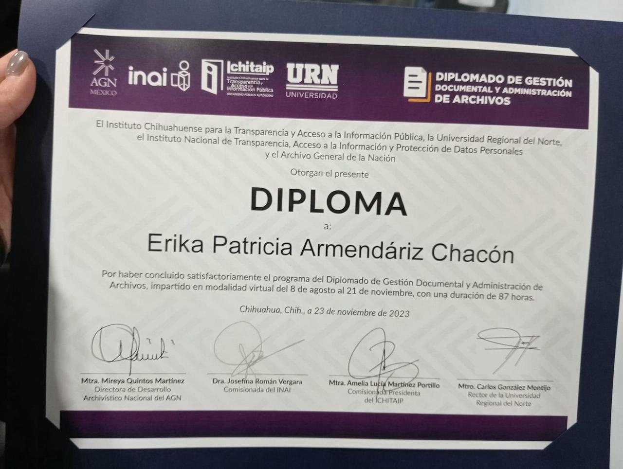 Prepara ICHIFE expertos en administración de archivos - Norte De Chihuahua