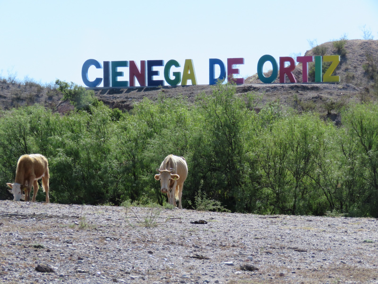 Dan identidad a poblados de la zona rural con letras multicolores ...
